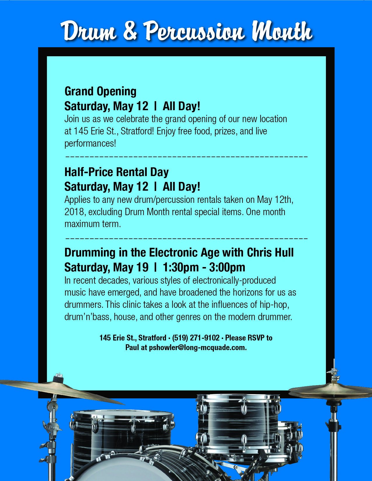 May is Drum and Percussion Month! - All Locations
