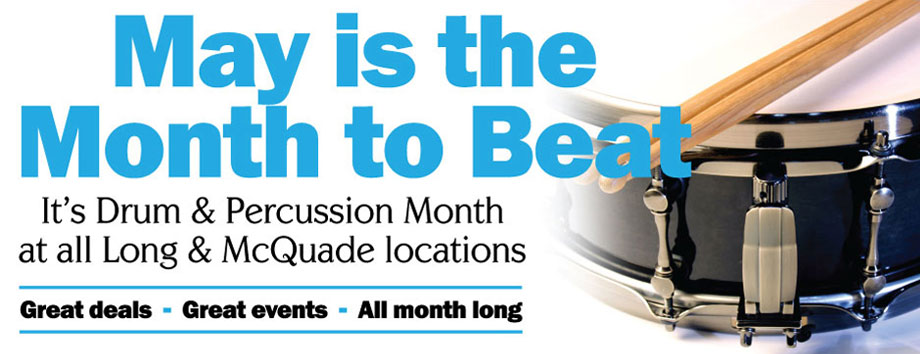 Long & McQuade - Drum Month 2015 Flyer